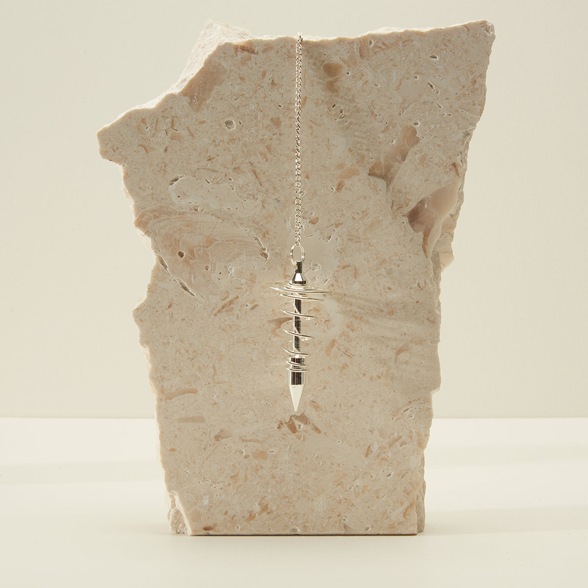Silver Spiral Pendulum – Healing Grounds Byron Bay